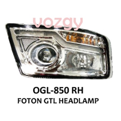 HEADLIGHT/HEAD LAMP OGL-850 FOTON GTL PIA AUTO BRANDNEW (PER PIECE ...