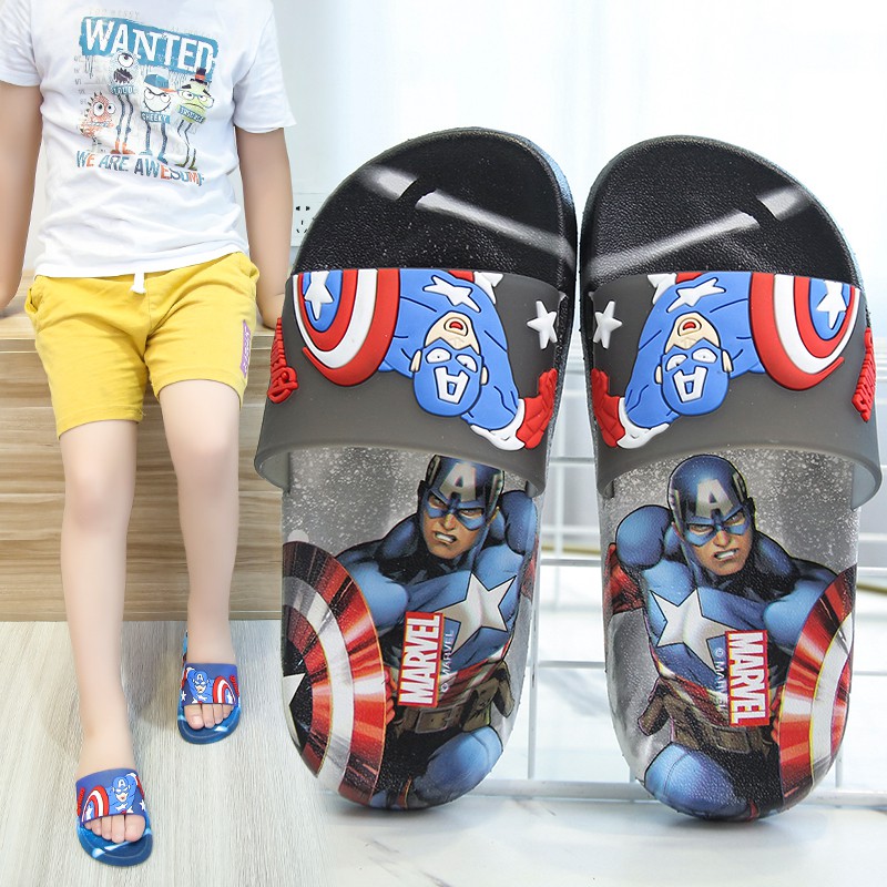 Cartoons Captain America slippers for kids boys | Shopee Philippines