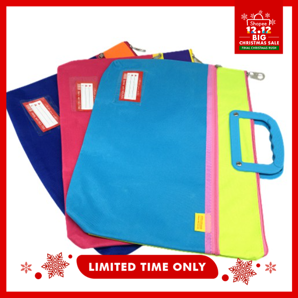 HOKKA 2 Layers Sugar Color Envelope With Handle and Name Tag A4 (Double ...