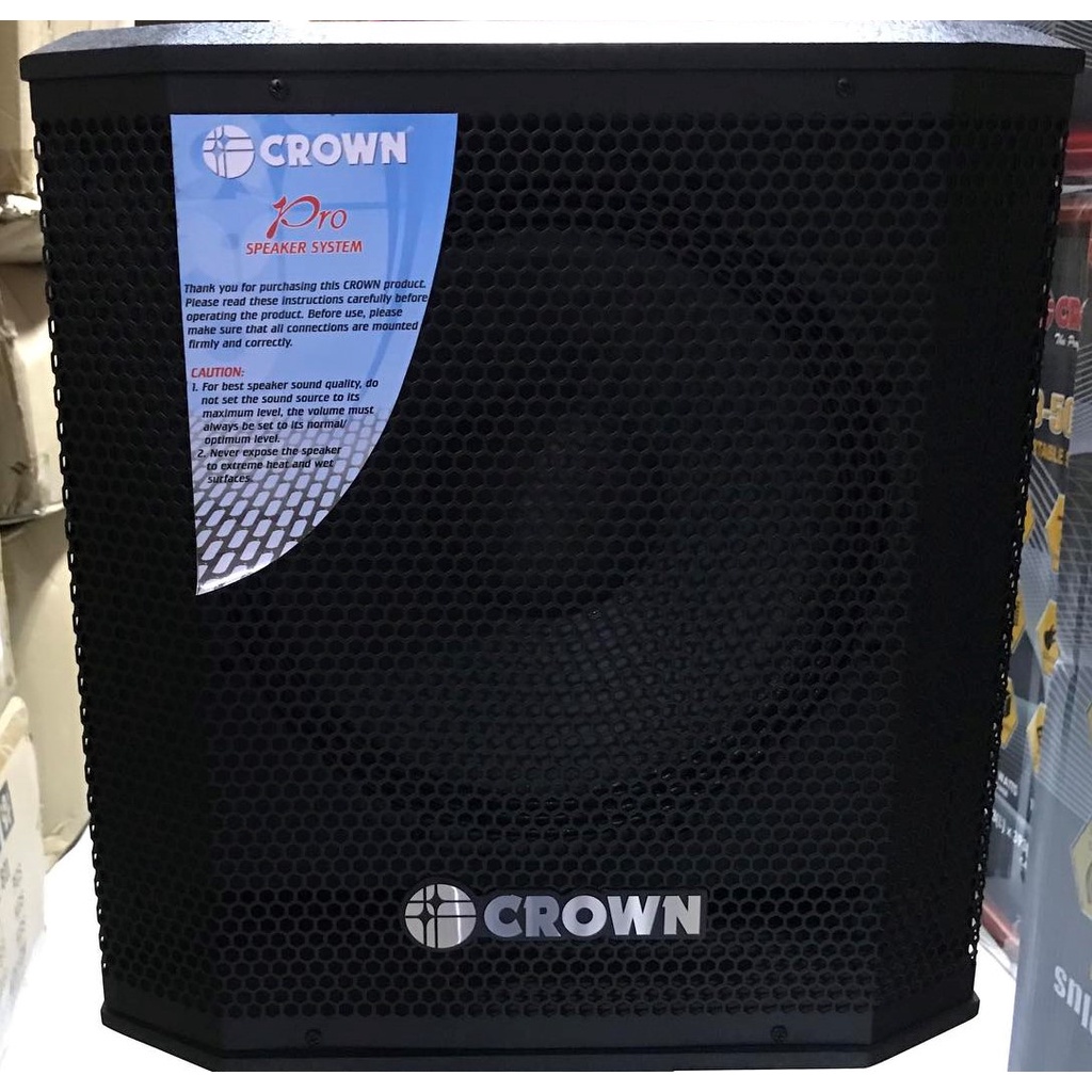 Crown BF-12SW 500W 12 inch Passive Subwoofer Speaker | Shopee Philippines