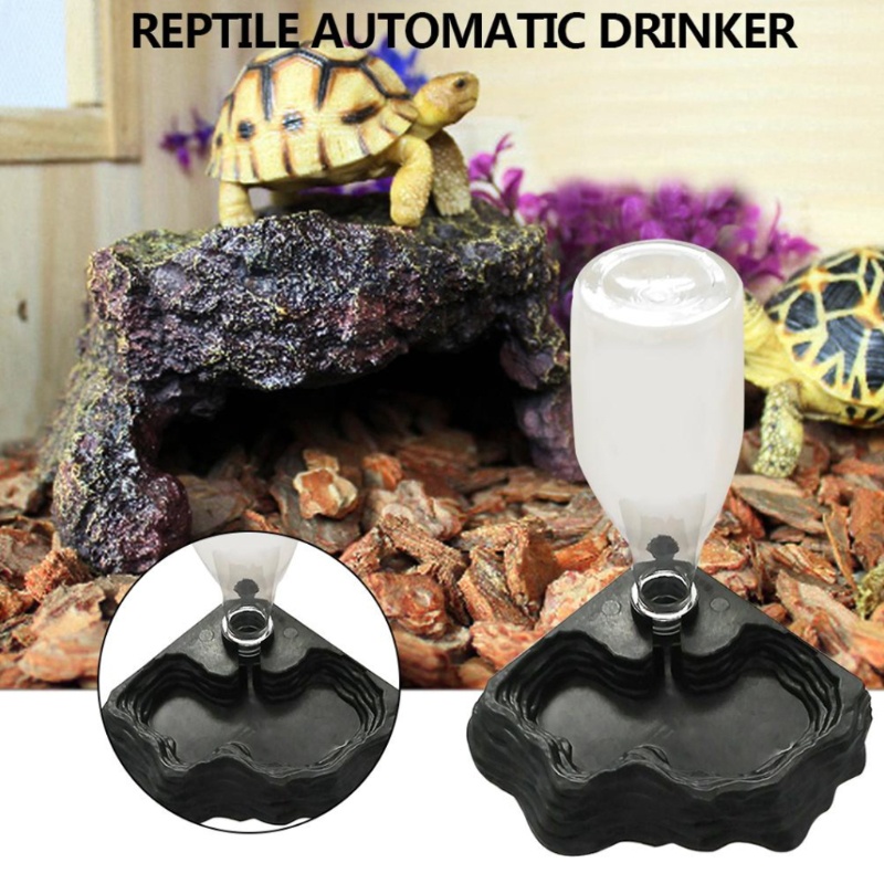 400ML Pet Reptiles Turtles Feeder Water Dispenser Drinking Fountain ...