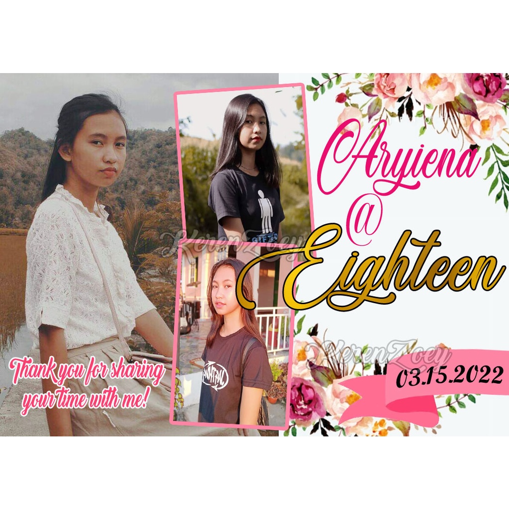 Debut Ref Magnet Souvenir, any layout is accepted | Shopee Philippines
