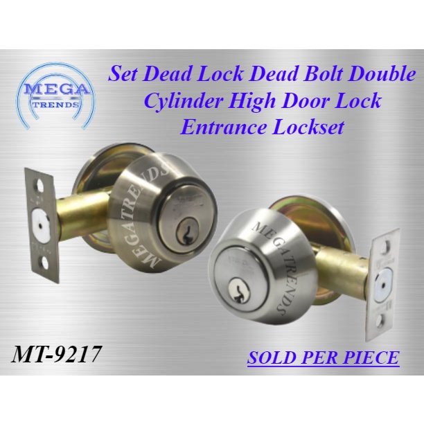 MT-9217 1 Set Dead Lock Dead Bolt Double Cylinder High Door Lock ...