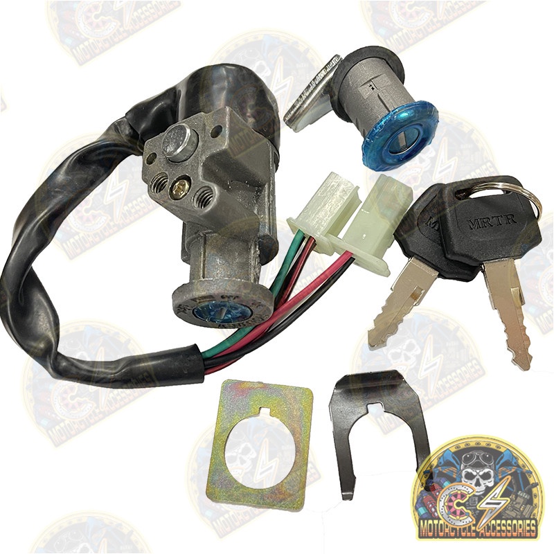 CS Motorcycle Lock Set Ignition Switch With Seat Lock Main Switch Set ...