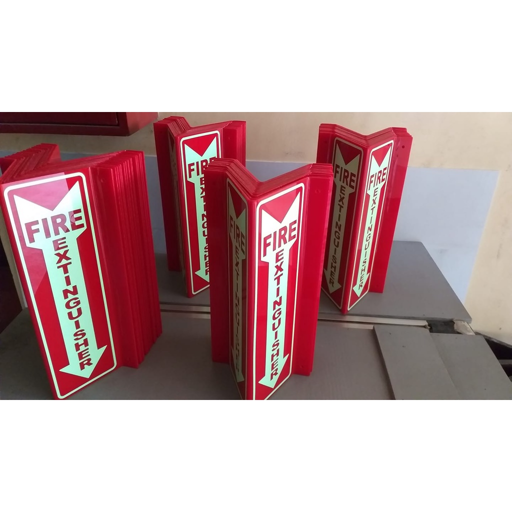 Luminous Triangular Fire Extinguisher Signs 4x12 per panel | Shopee ...