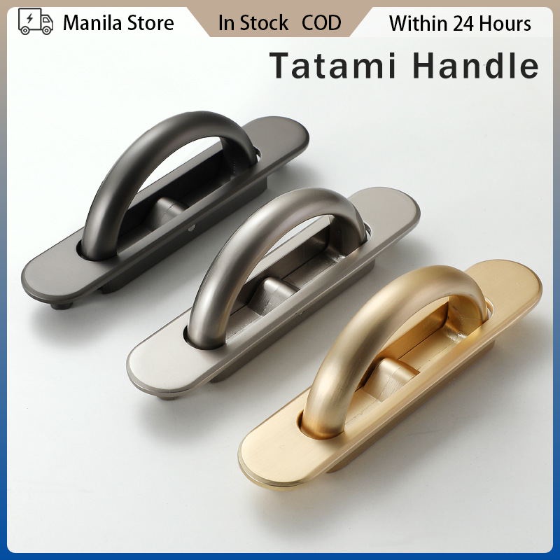 Tatami Hidden Handle Rotating Zinc Alloy Recessed Flush Pull Cover ...