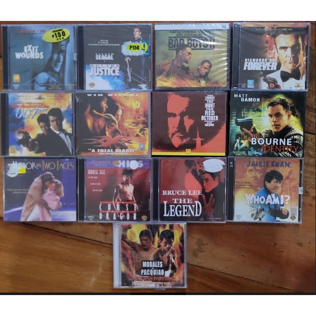 VCD brand new original sealed movies james bond connery action seagal ...
