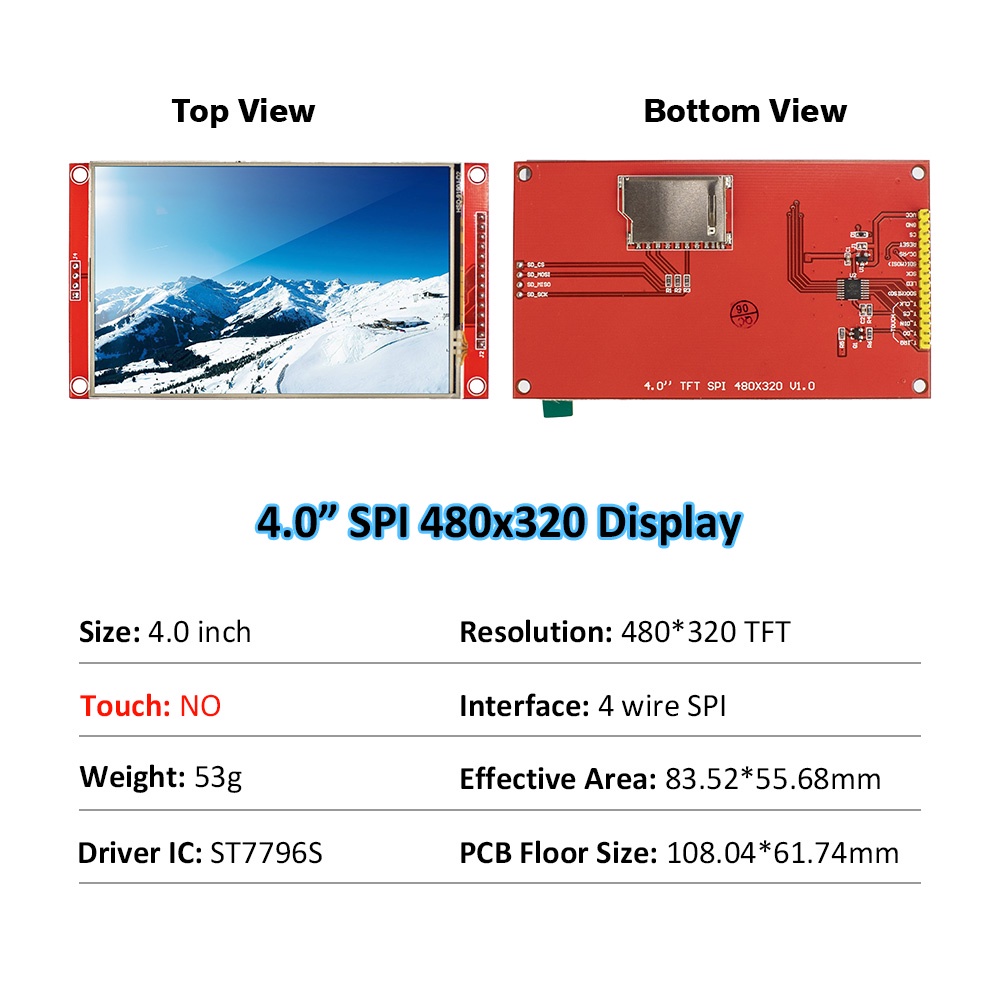 LAFVIN 2 4/2 8/3 2/3 5 Inch Tft Lcd Touch Display Screen Panel 320x240 ...