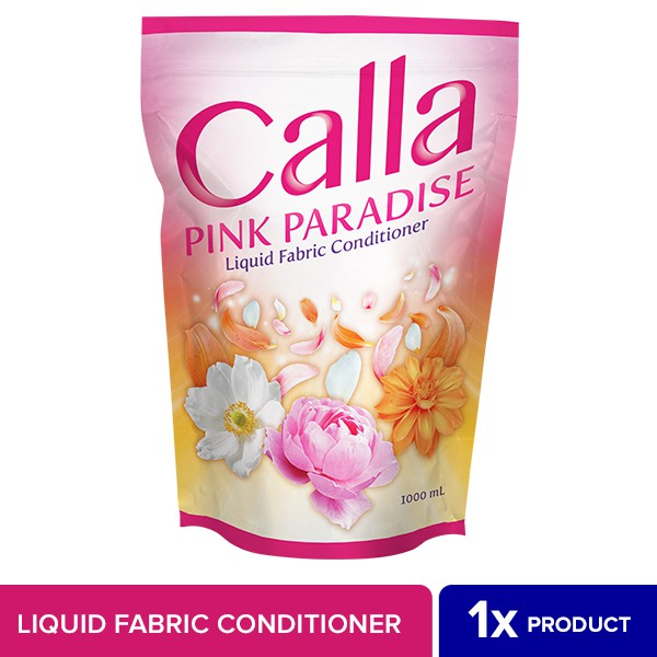CALLA Liquid Fabric Conditioner Pink Paradise 1L Sup | Shopee Philippines