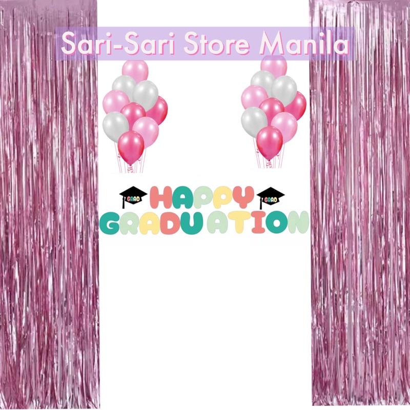 Graduation set Happy Graduation big banner | Shopee Philippines