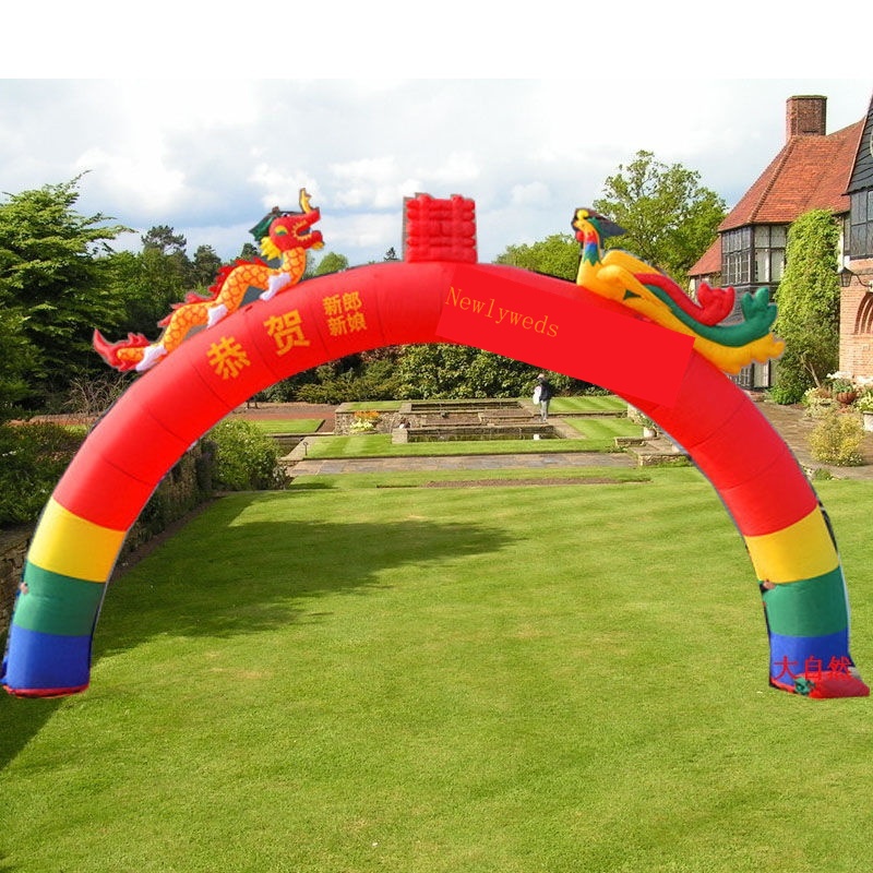 Opening inflatable arch 6 meters 8 meters 10 meters 12 meters wedding ...