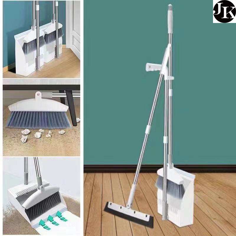 scotch brite broom JK MALL Besom Set Folding Standing Broom Dustpan Set ...