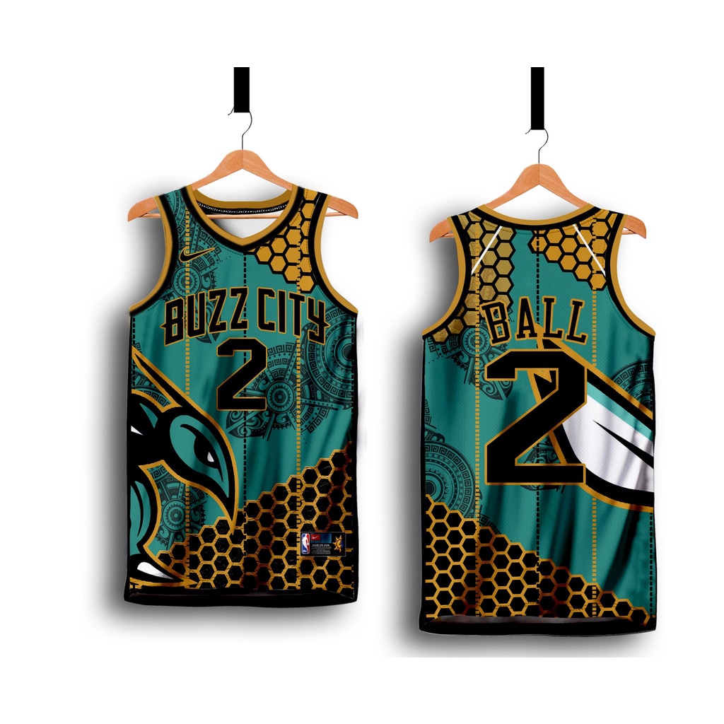 NEW BASKETBALL HORNETS 06 BALL JERSEY FREE CUSTOMIZE NAME & NUMBER ONLY ...