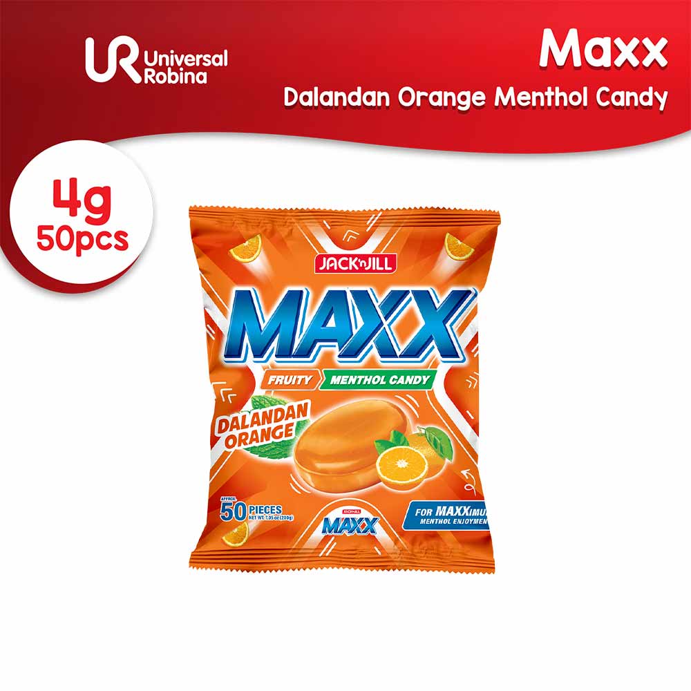 Maxx Fruity Dalandan Orange Menthol Candy 50s | Shopee Philippines