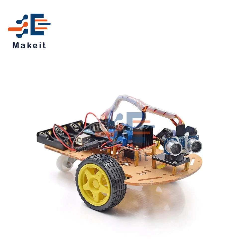 Smart Robot Car 2WD Chassis Kit Obstacle Avoidance Line Tracking Speed ...