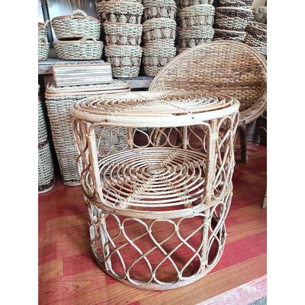 rattan center table/2 layer | Shopee Philippines