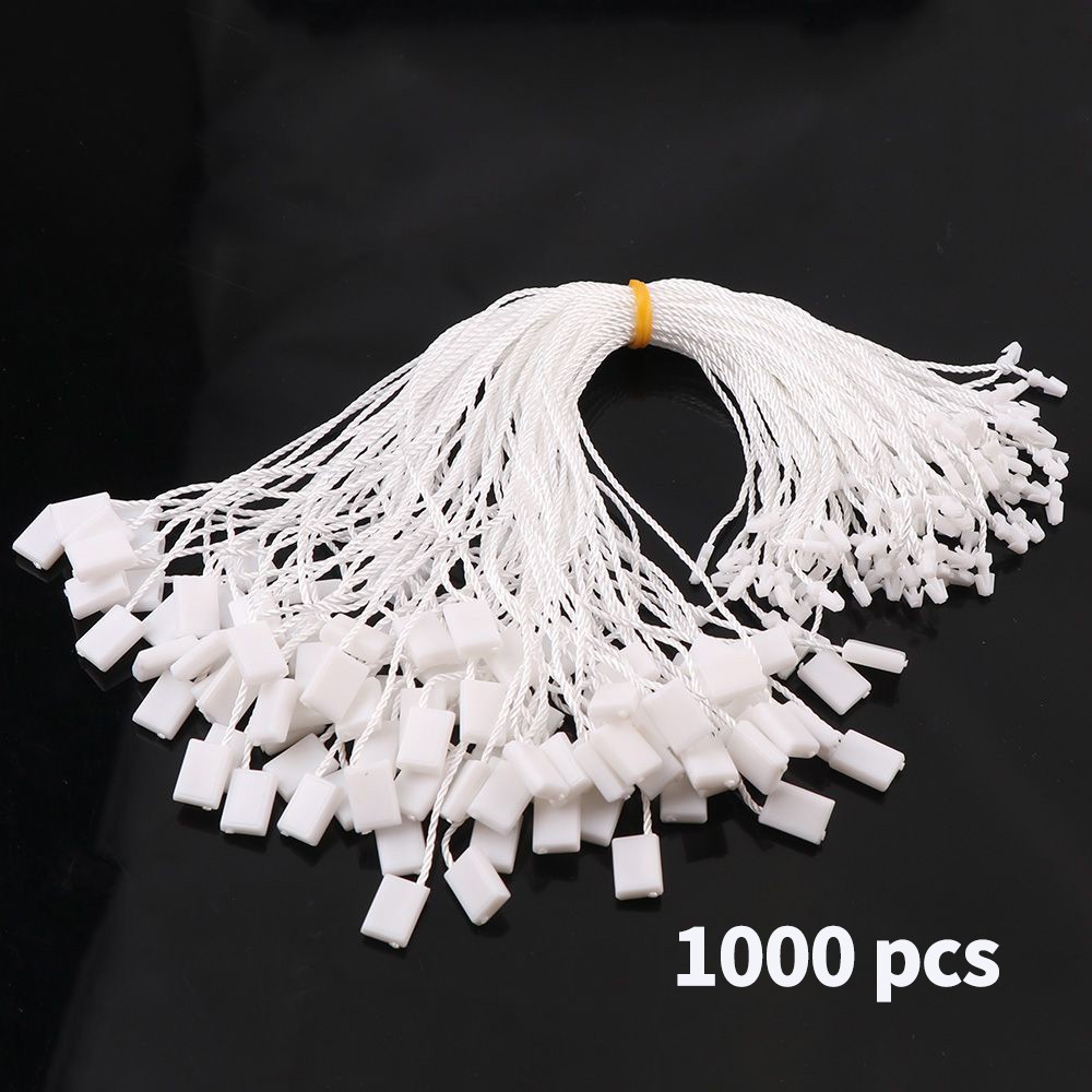 1000PCS Clothing Hang Tag Strings Nylon Label Strings Tag String Lock ...