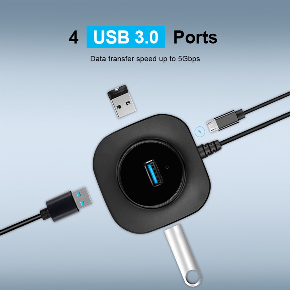 Hub Usb 4 Port Multiple Usb Port Usb Port 3 0 Adapter for Laptop ...