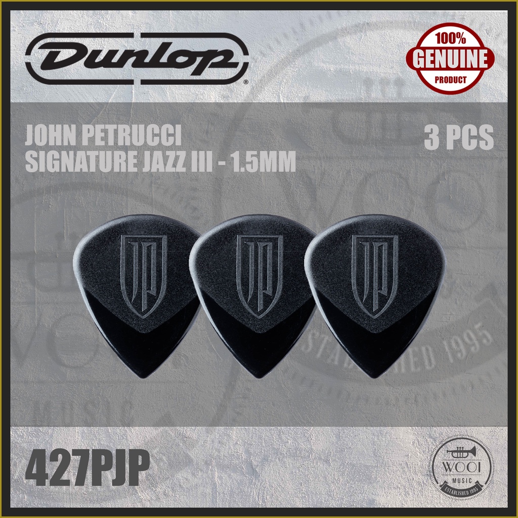 Jim Dunlop 427PJP John Petrucci Jazz III Guitar Pick 1.5mm (1pc/3pcs ...