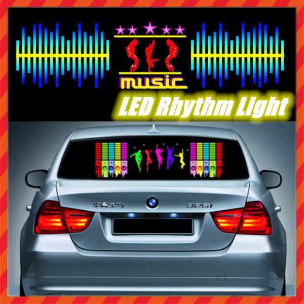 Home car GM decorative lights music rhythm lights rear window induction ...