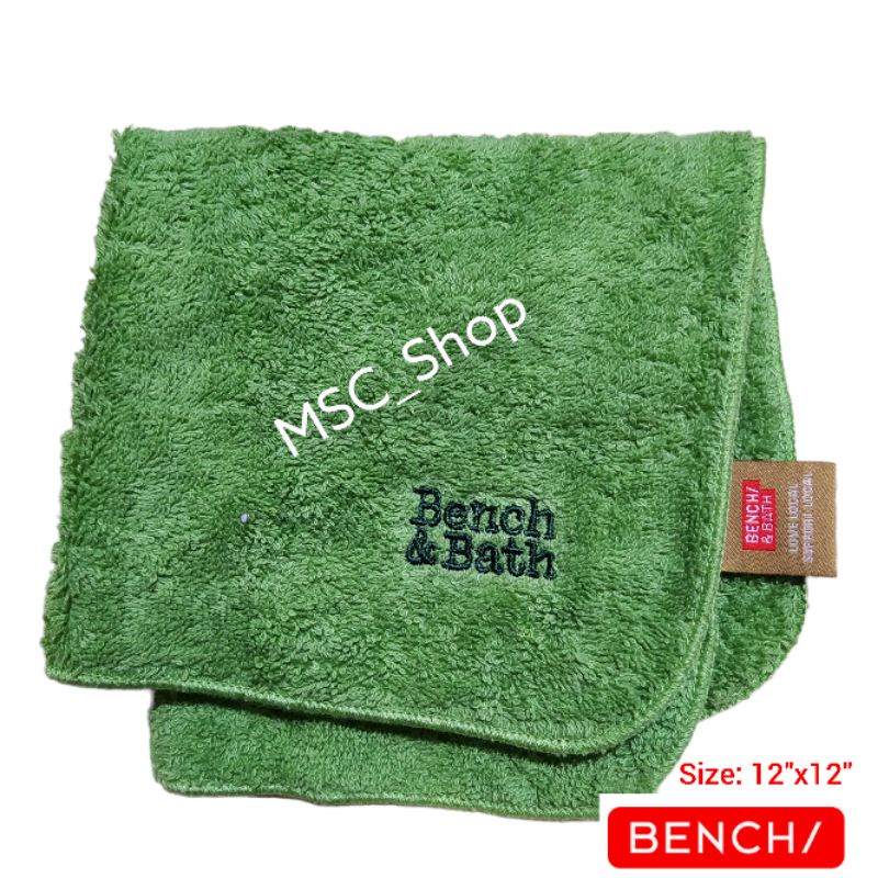 BENCH BATH | Bench Face Towels (12x12) ORIGINAL with Paper Bag | Shopee ...