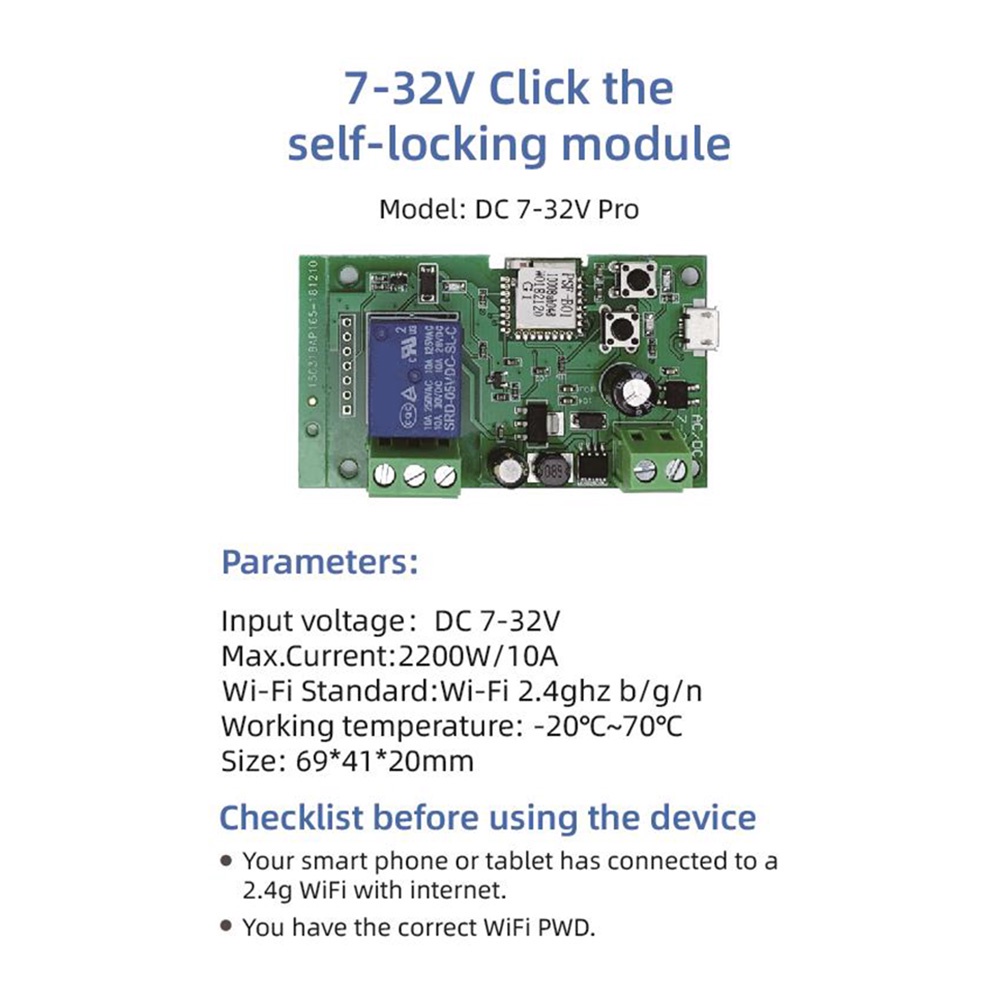 DIYMORE Yiweilian App Point Automatic Locking Module Pro Dc 7-32V 2200W 10A 5v Usb Interface 1 ...