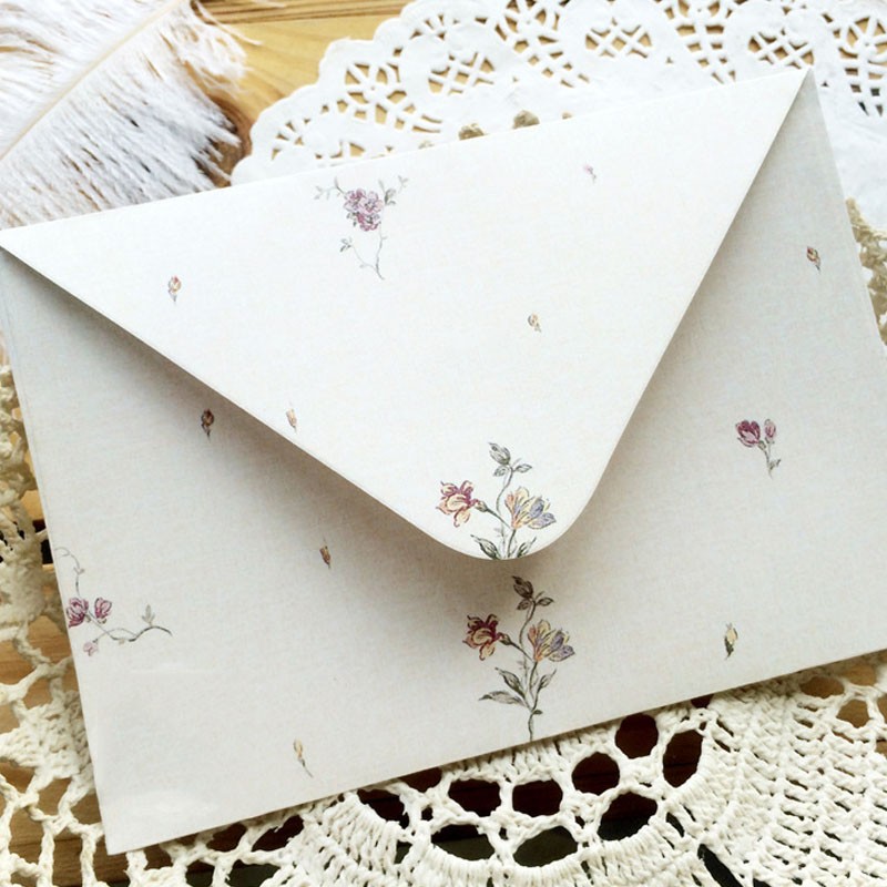 10pcs classical Elegant flower rose Floral Envelope Stationery Letter ...