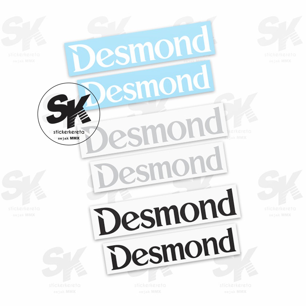 Logo Desmond Evo Regamaster Rim Sticker Vinyl | Shopee Philippines