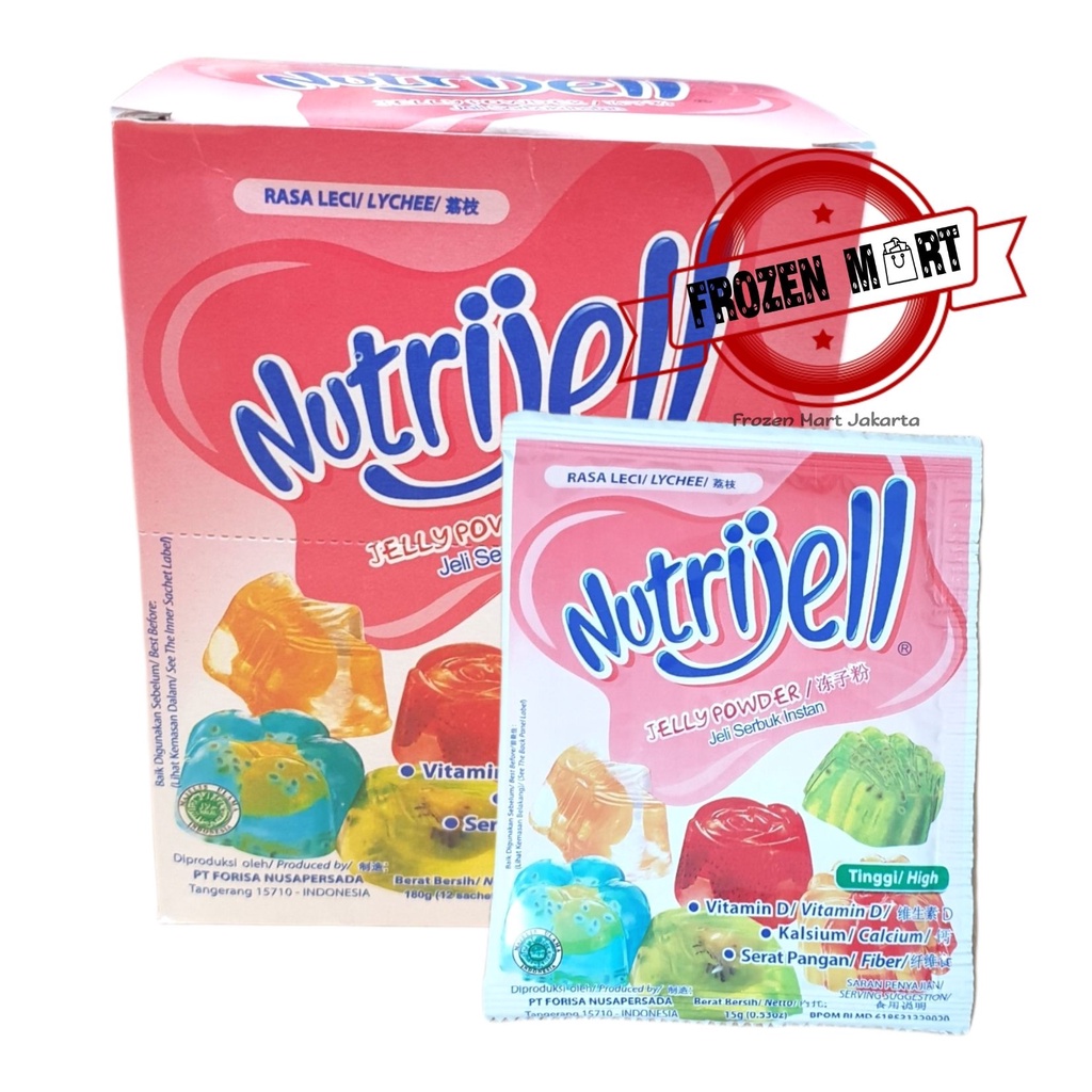 Nutrijell Lychee/Instant Agar Agar/Konnyaku Jelly Powder 15 Gr ...