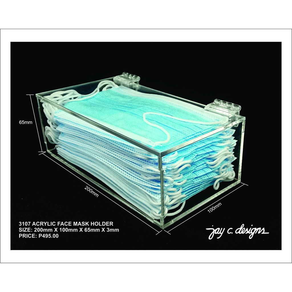 Jay C. Designs Acrylic Facemask Holder 3107 | Shopee Philippines