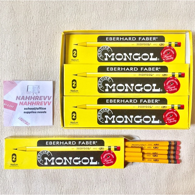 Original Mongol Pencil No.2 (sold per piece or per box) | Shopee ...