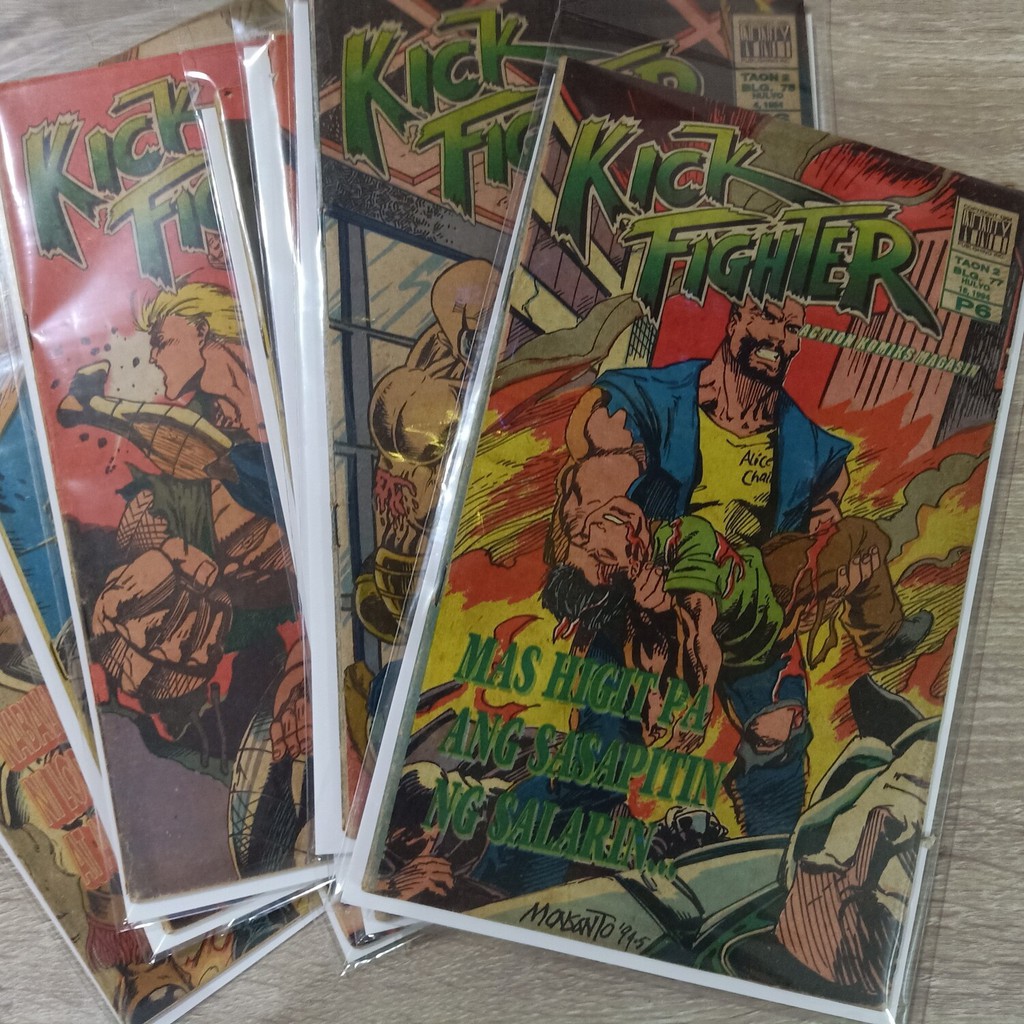 (price per piece) Kick Fighter - 90's Komiks (1994-1995) Vintage Tagalog comic books kickfighter ...