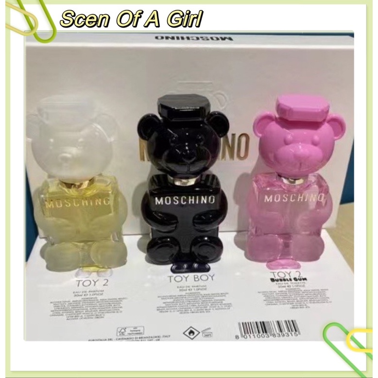 Moschino Toy 2 Perfume Gift Set 3 in 1 us tester oil basd long lasting ...