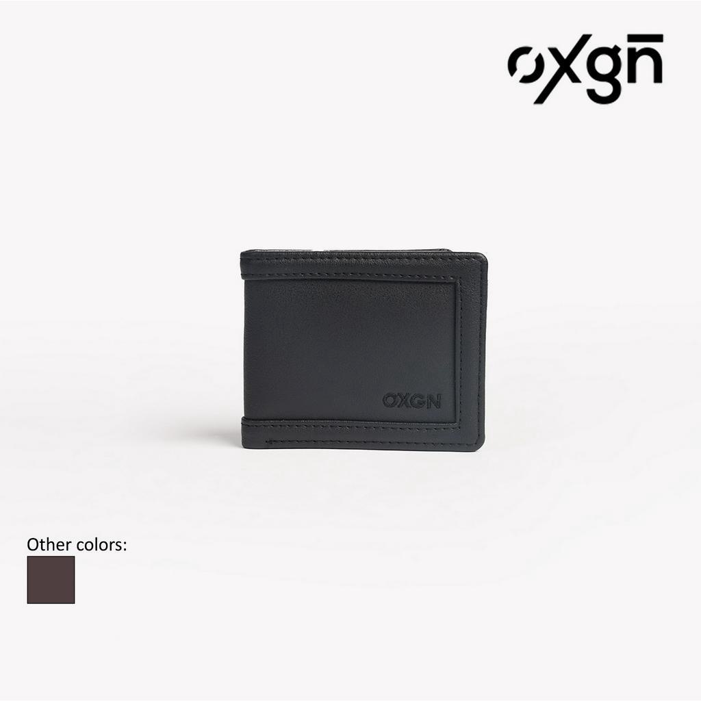 OXGN Bi-Fold Wallet With Debossed Logo For Men And Women (Black ...