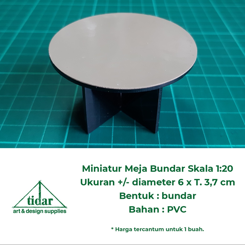 Ae - Miniature Mockup of 1:20 Scale Round Table - Dining Table / Sofa ...