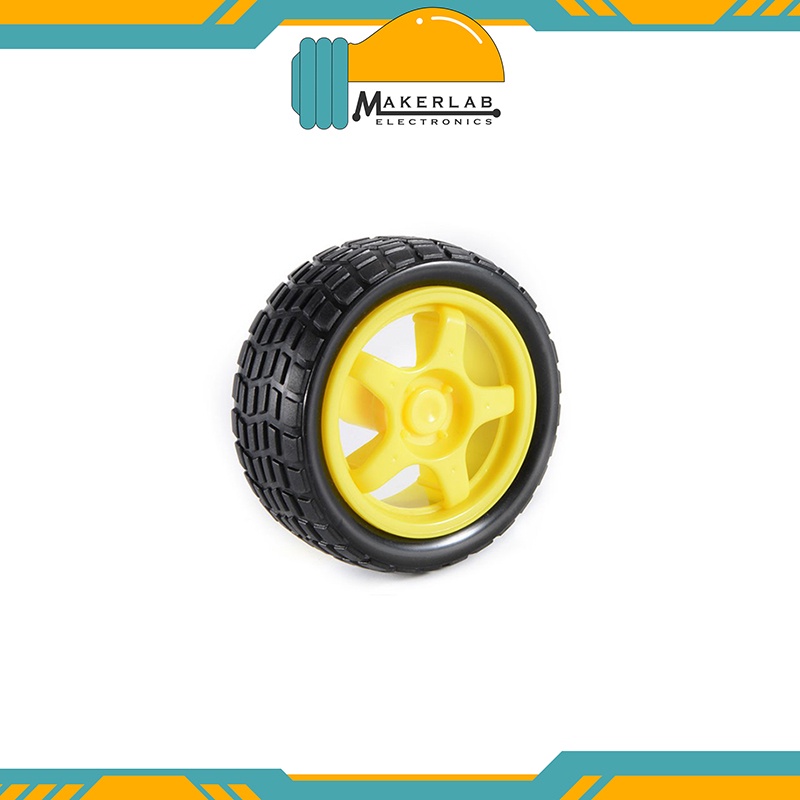 65mm Yellow Wheel for DC TT Gear Geared Motor 130 Dual Shaft | Shopee ...