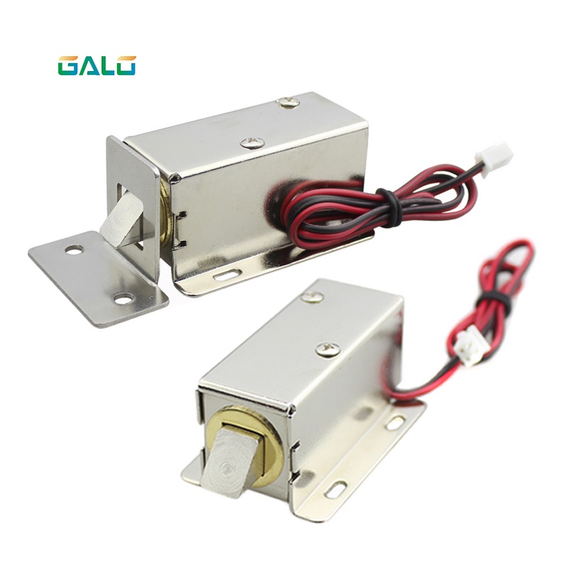 Electronic Lock Catch Door Gate 12V 0.8A Release Assembly Solenoid ...