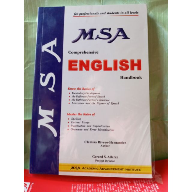MSA COMPREHENSIVE ENGLISH HANDBOOK | Shopee Philippines