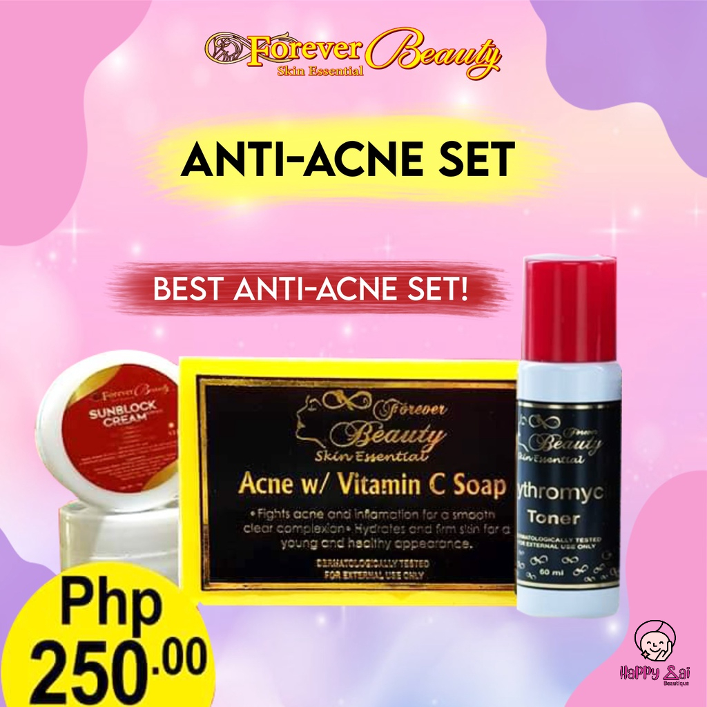 Forever Beauty Anti-Acne Set (Best Anti-Acne Set) | Shopee Philippines