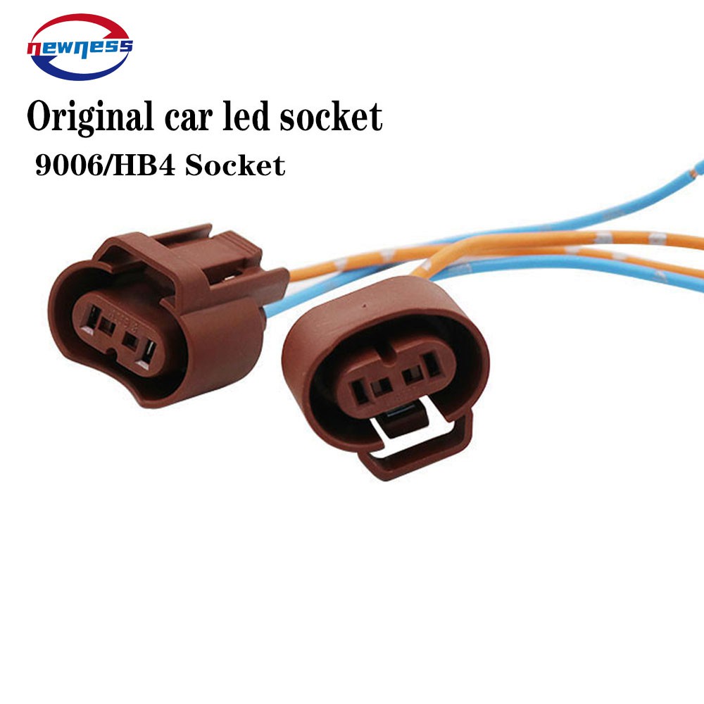 1pcs Original 9006 HB4 car LED Female Adapter Wiring Harness Sockets ...