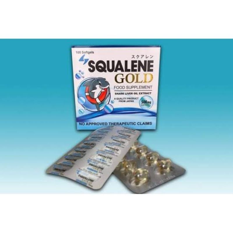 Squalene Gold/Squalene S (100 tablet/box) Fish Liver Oil Supplement ...