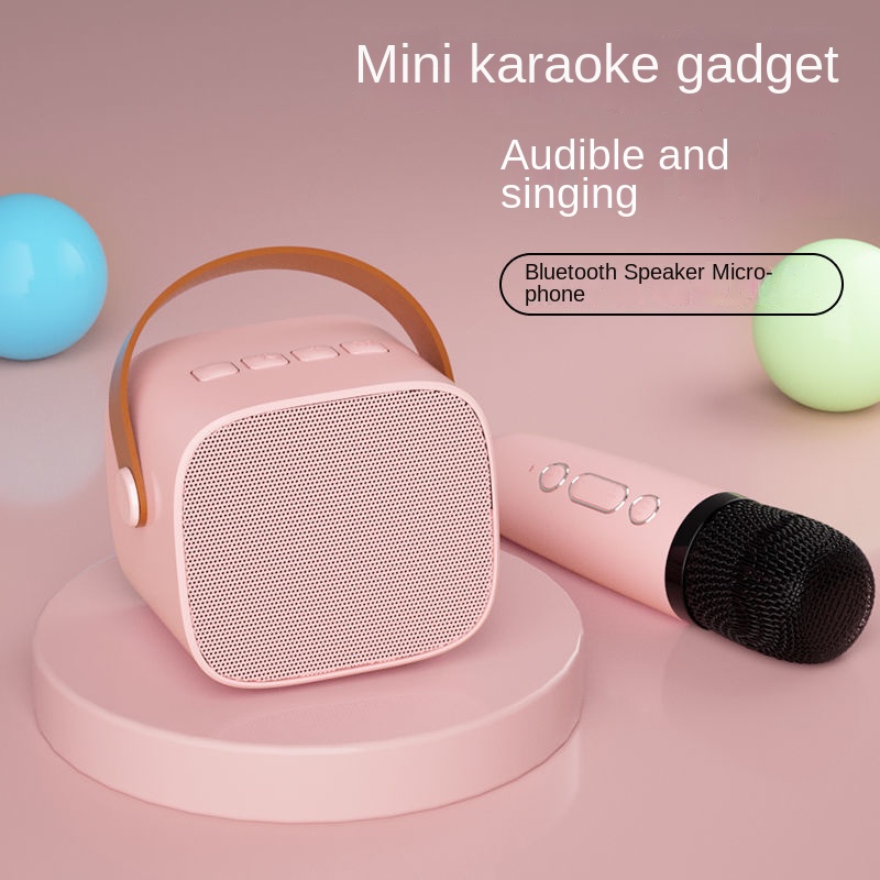 Microphone Speaker Small Mini With Colorful Lights Influencer Bluetooth ...