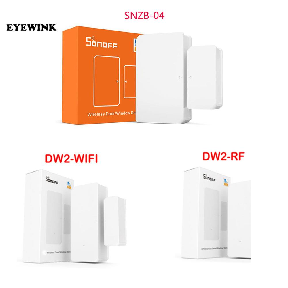 SONOFF Wireless Door Window Sensor DW2-RF DW2-WIFI SNZB-04 wireless Door/Window magnet Sensor ...