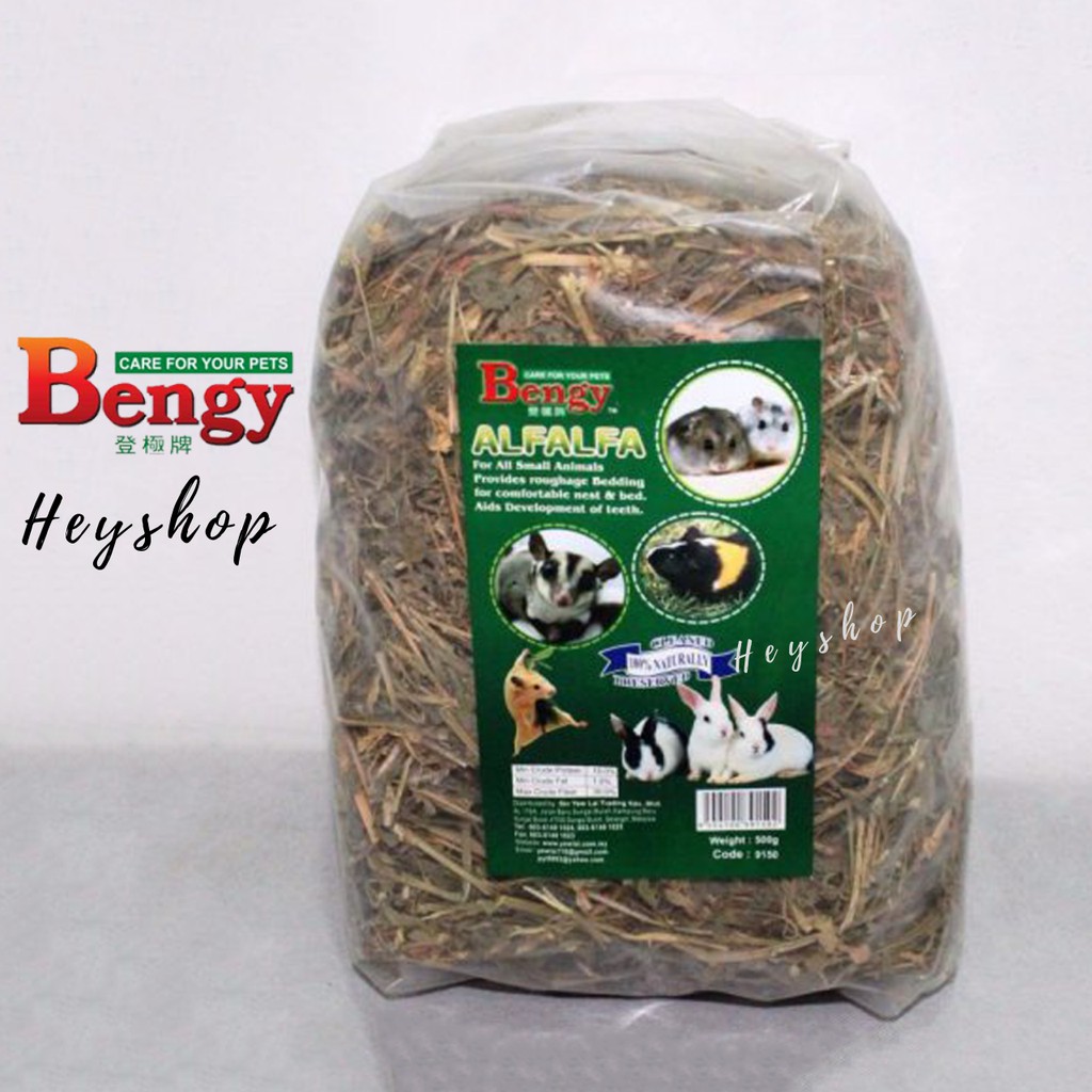 Alfalfa Hay Bengy Bedding 500g - Hamster Rabbit Bunny Guinea Pig Small ...