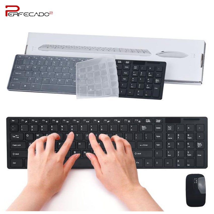 K06 2.4G Ultra-Thin Wireless Keyboard With Mouse and USB Receiver (Note ...