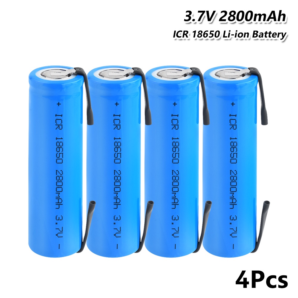 New Original ICR 18650 3.7v 2800mah 18650 Lithium Rechargeable Battery ...