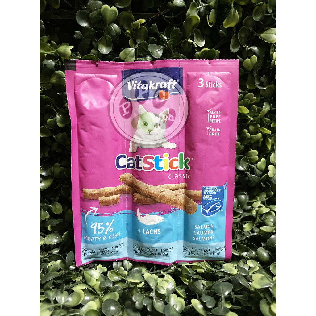 Vitakraft Cat Stick Classic - Salmon Cat Treat 3 sticks | Shopee ...