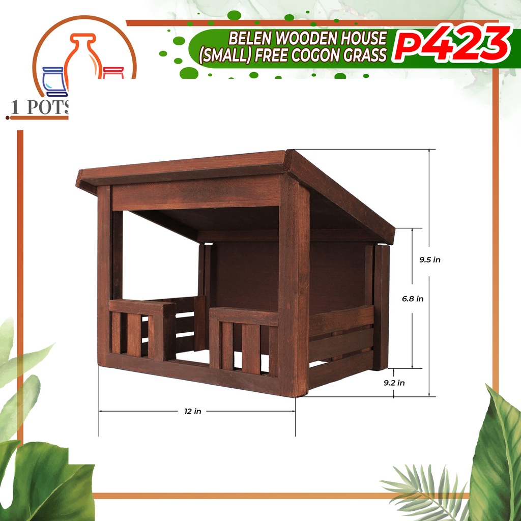 1Pots&Vases 1pc Belen House for Nativity For the Holiday Religious Item ...