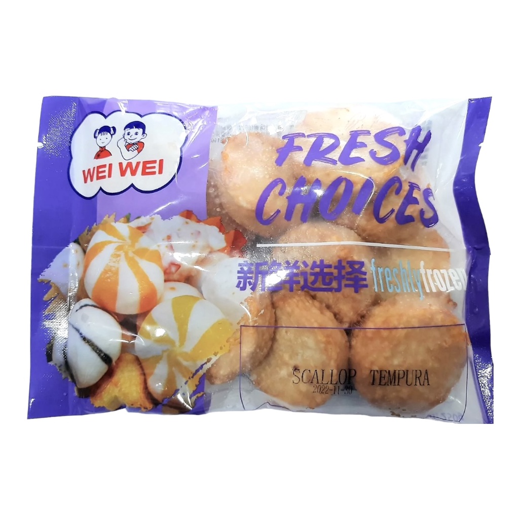 Wei Wei Scallop Tempura 250g HOT POT SHABU SHABU BALLS | Shopee Philippines