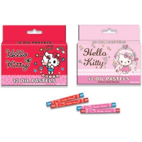 2 pcs Assorted Hello Kitty Oil Pastel | Shopee Philippines